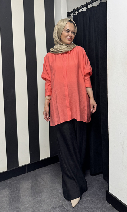 Nuss Oversize Gömlek Sakura | Studio Nish
